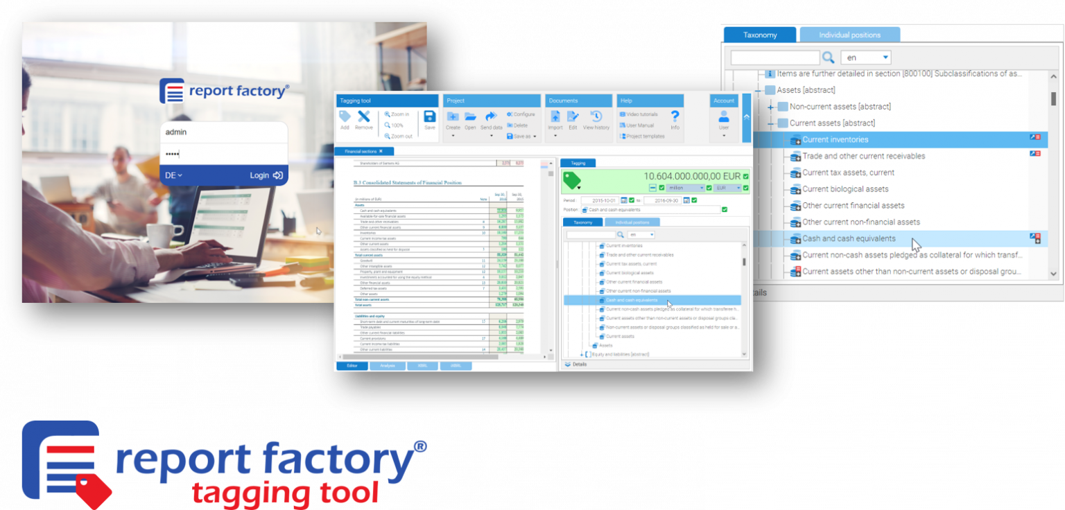 ESEF: Easy creation of electronic reports in XBRL and iXBRL - reportfactory